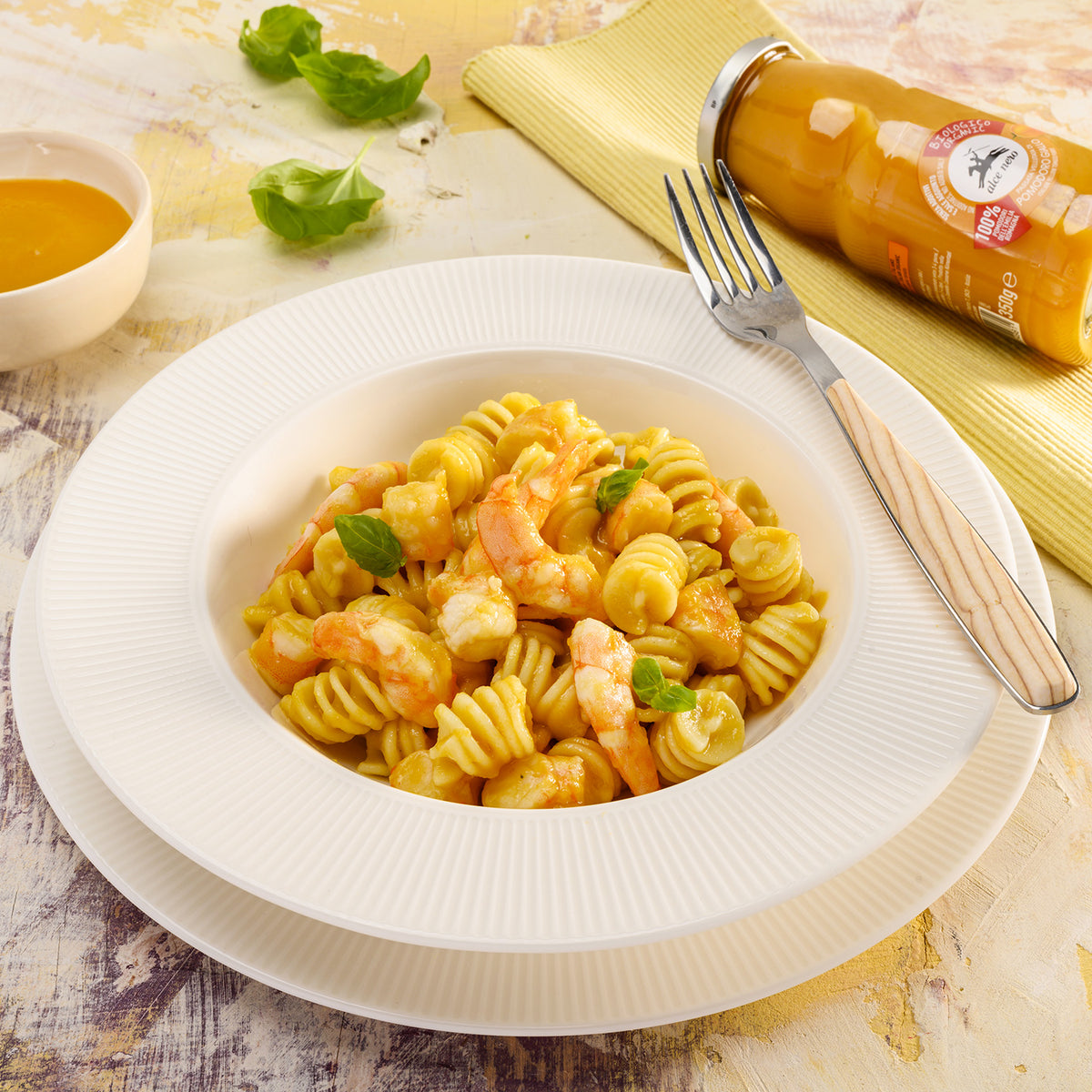 Pasta Senatore Cappelli con pomodori gialli | Ricetta Alce Nero